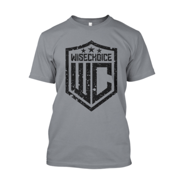 WISECHOICE T-SHIRT ( GRAY ) - Wisechoice Fitness
